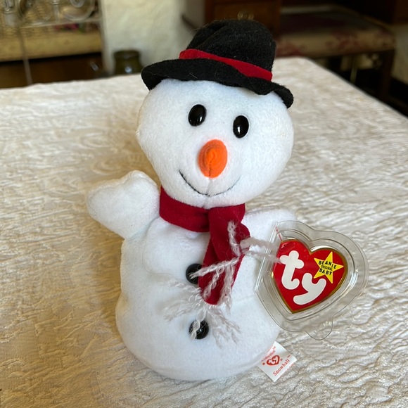 Ty | Toys | Ty Beanie Babies Snowball Snowman | Poshmark